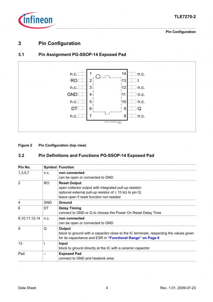 TLE7270-2E datasheet page 4