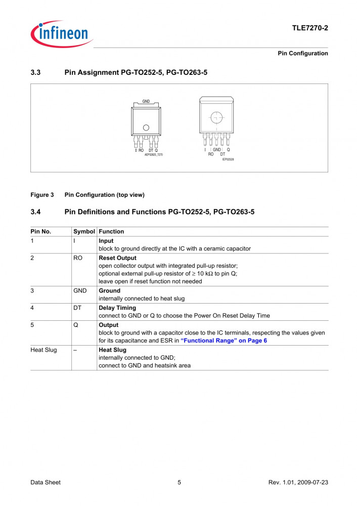 TLE7270-2E datasheet page 5
