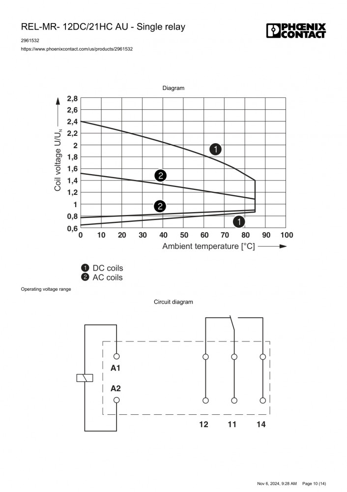 Phoenix Contact 2961532 technical document page 10
