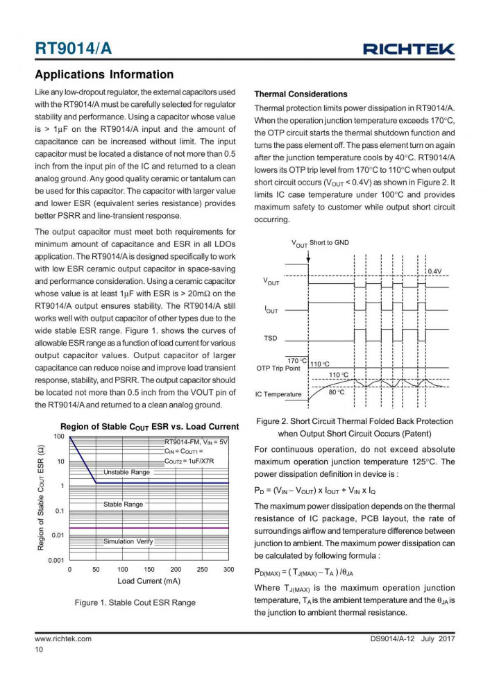 RT9014 datasheet page 10