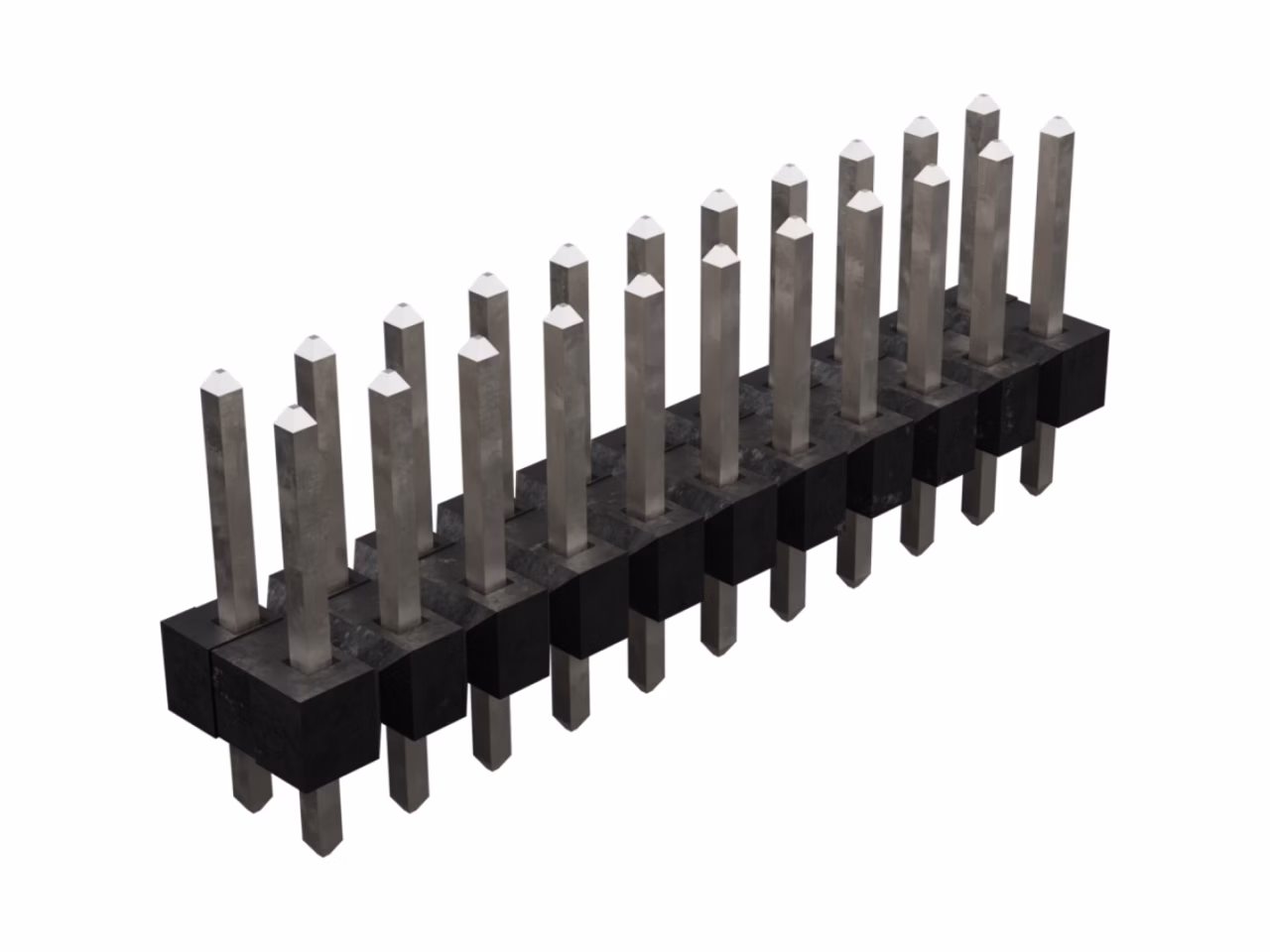 C-Grid Header, 2.54mm Pitch, Through Hole, Dual Row, Vertical, 22 Circuits, 2.54µm Tin (Sn) Plating, Tray Packaging, Lead-Free for sale