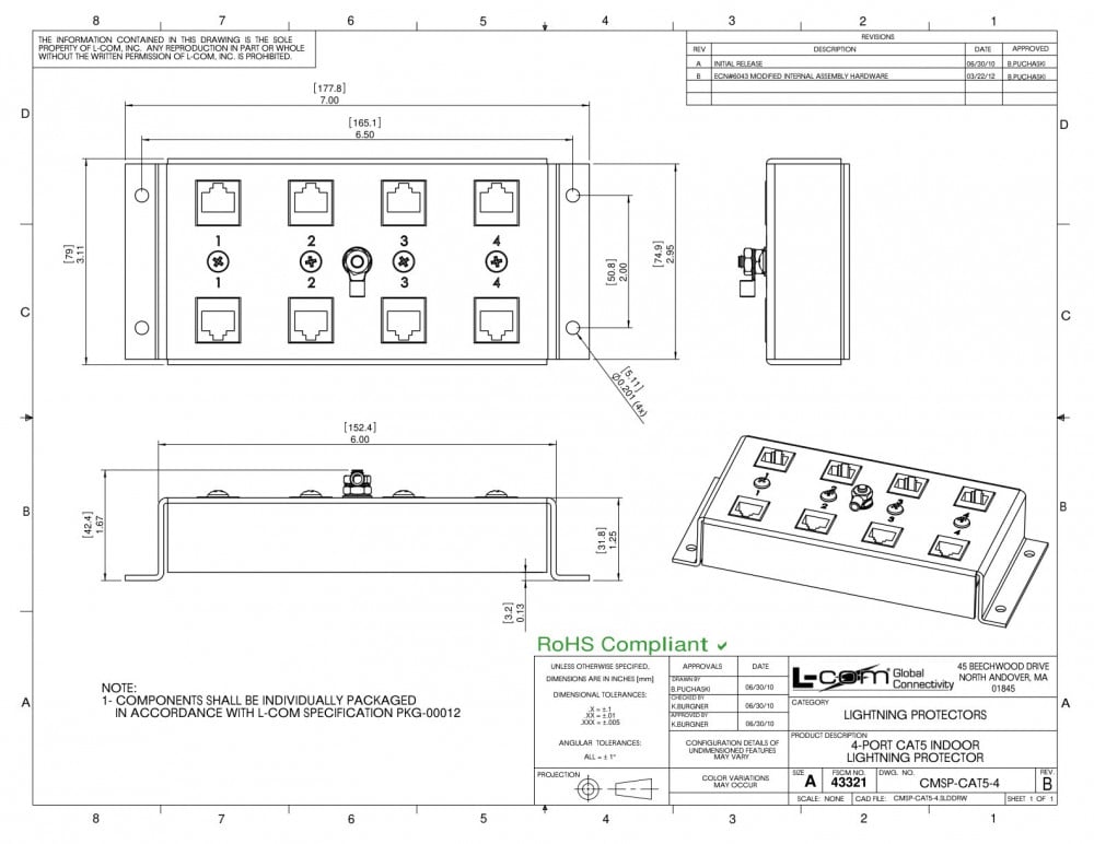 CMSP-CAT5-4 product document page