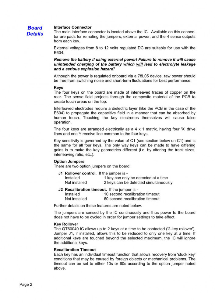 E604 technical document page 2