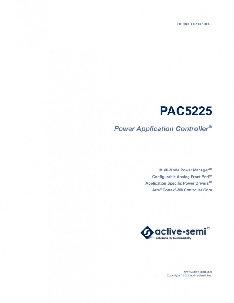 PAC5225QM datasheet page 1
