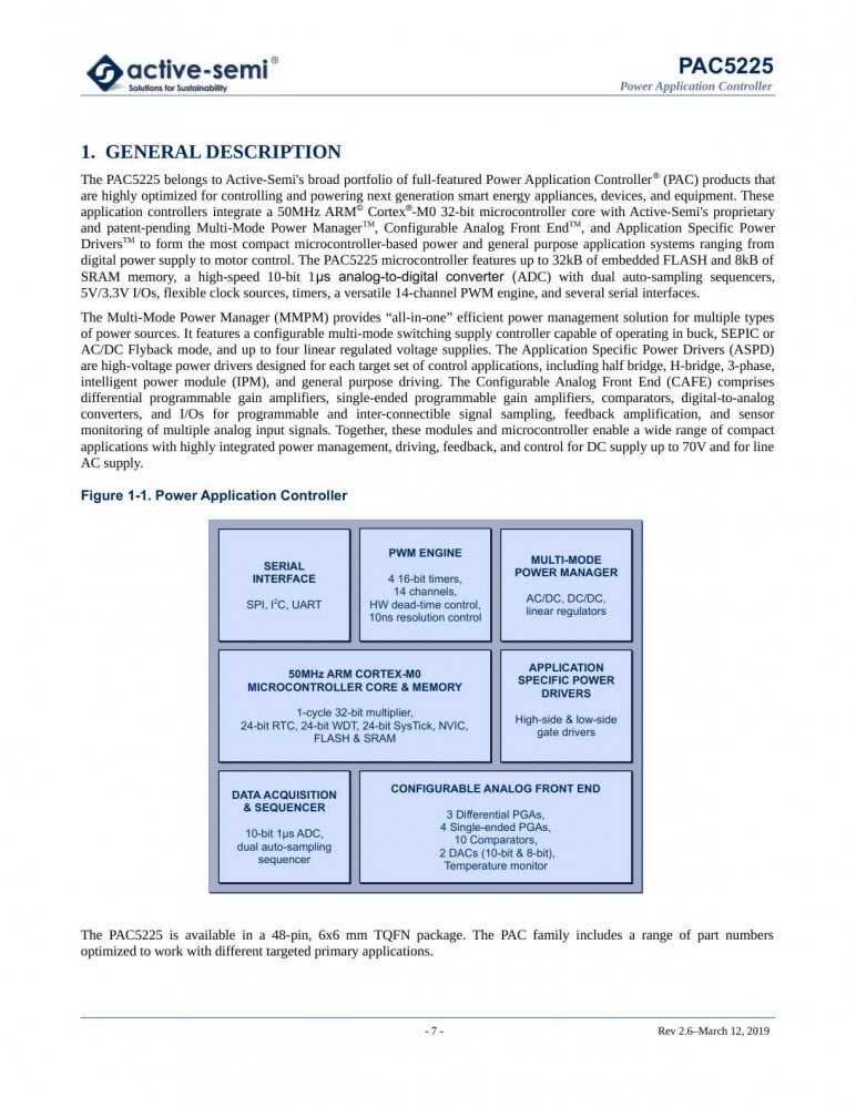 PAC5225QM datasheet page 7