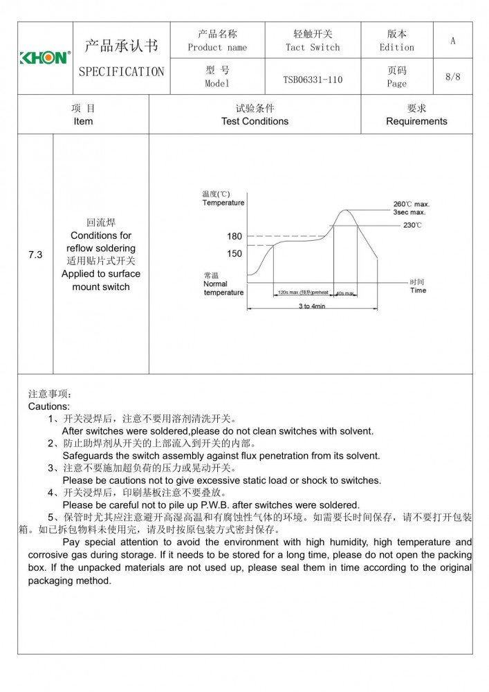 KHON product drawing page 9