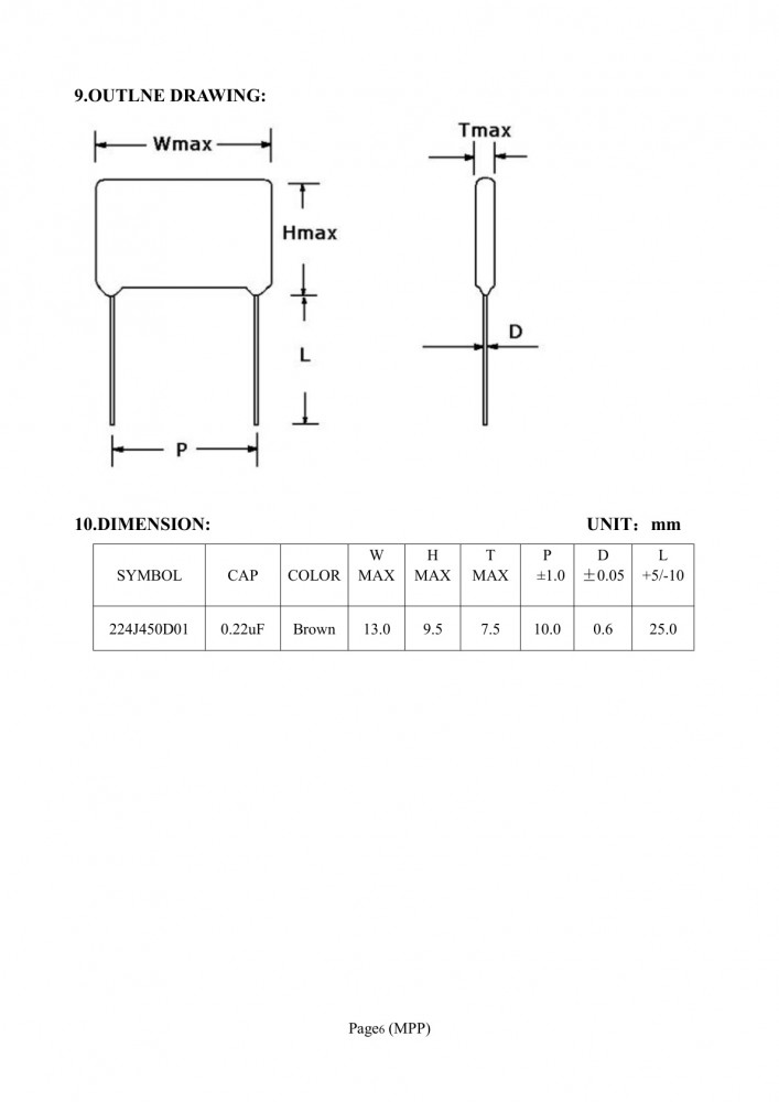MPP224J450D01 specification page 7
