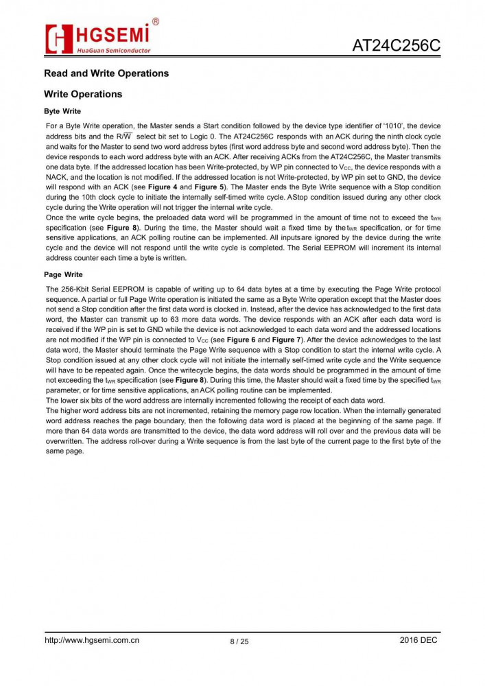 AT24C256CN datasheet page 8