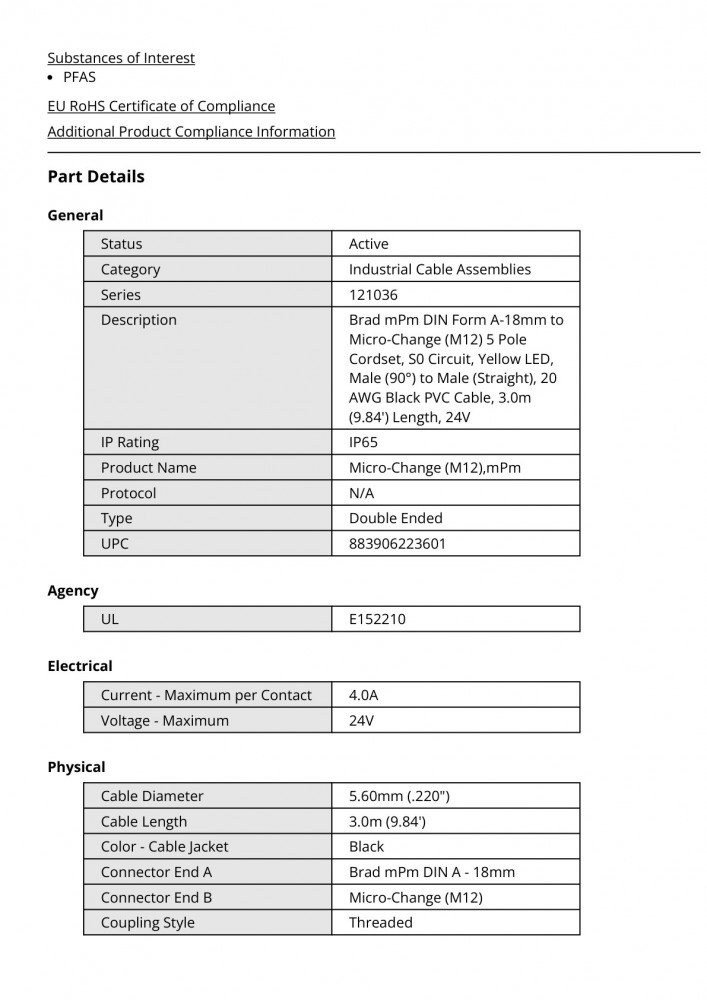Molex product drawing page 2