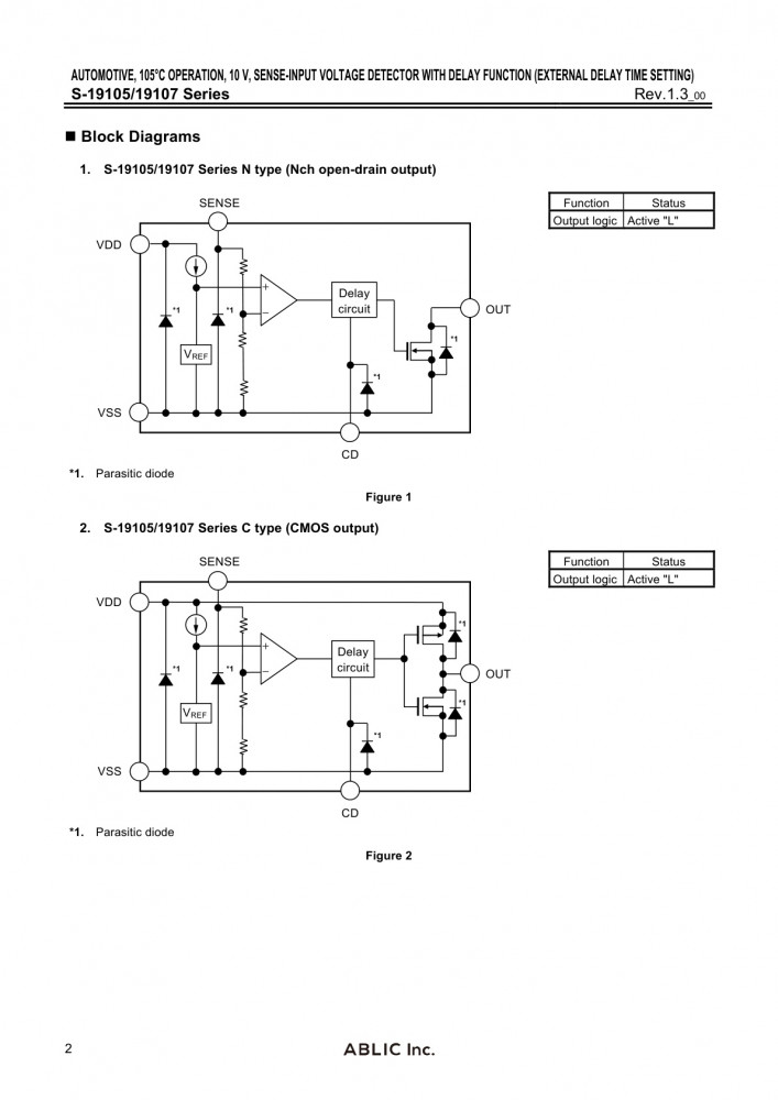 S-19105/19107 datasheet page 2