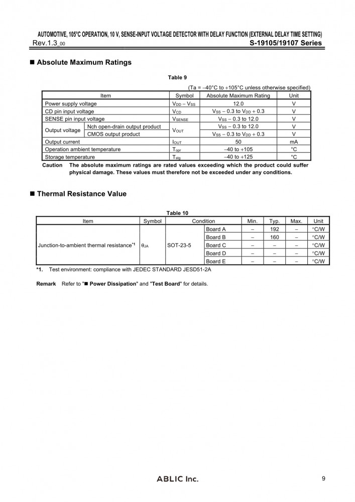 S-19105/19107 datasheet page 9