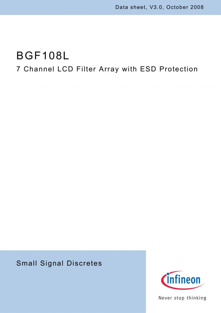 BGF 108L E6328 datasheet page 1