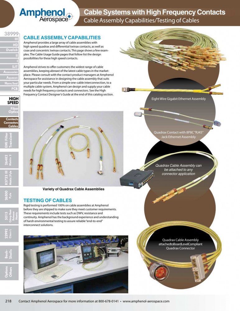 Amphenol high-frequency contacts catalog page 7
