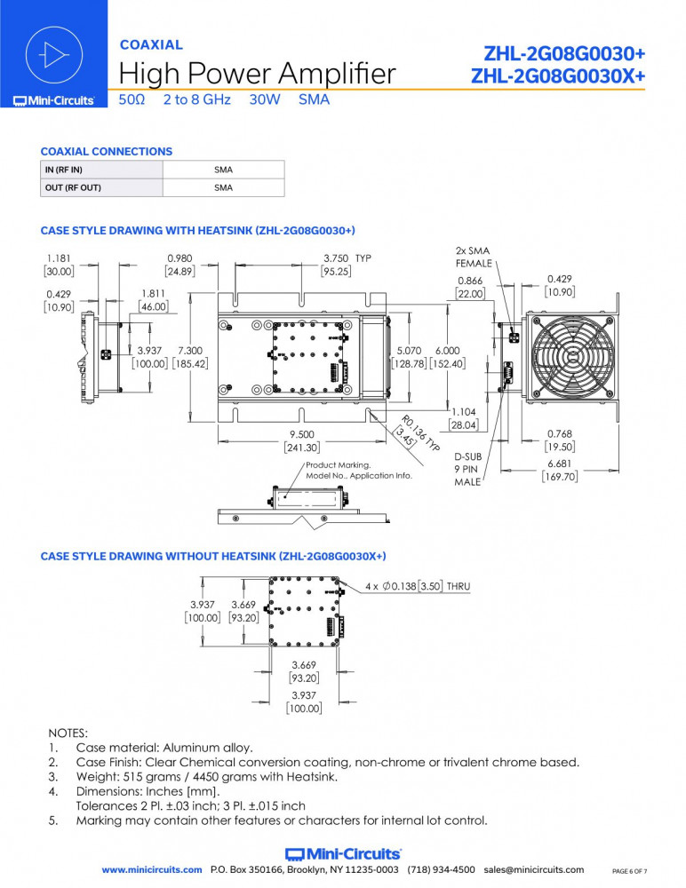 ZHL-2G08G0030X+ datasheet page 6