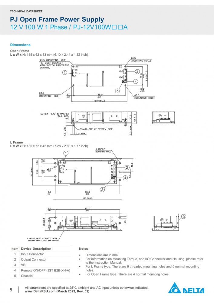 PJ-12V100WCRA datasheet page 5