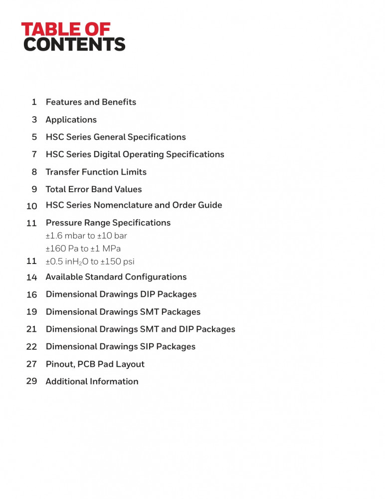 HSC Series technical document page 4