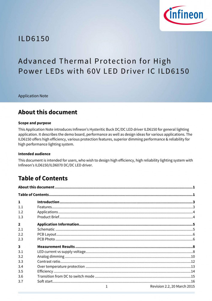 ILD6150 application note page 1