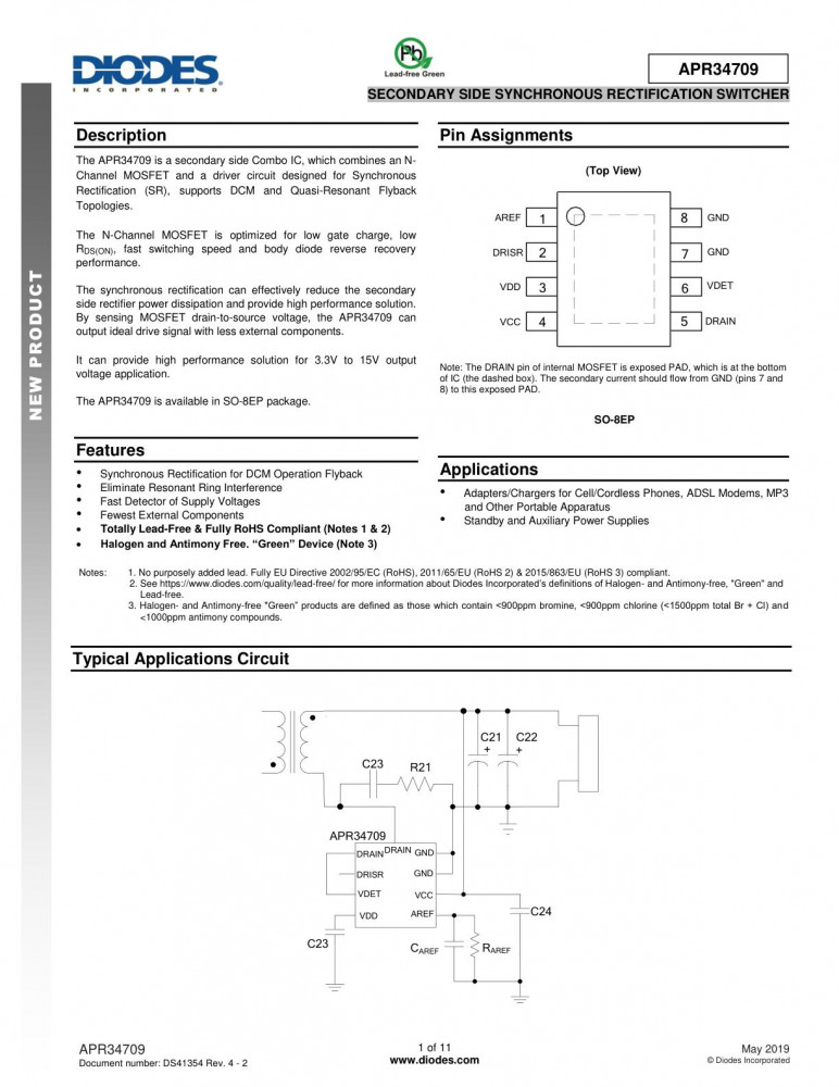 APR34709SP-13 technical document page 1