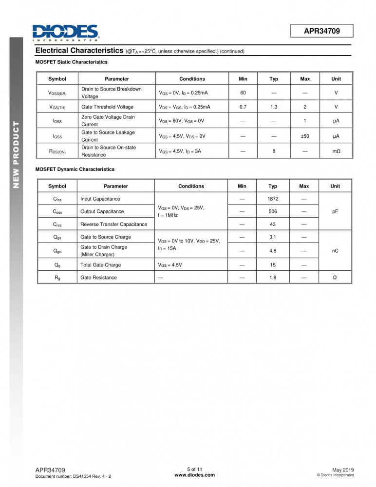 APR34709SP-13 technical document page 5