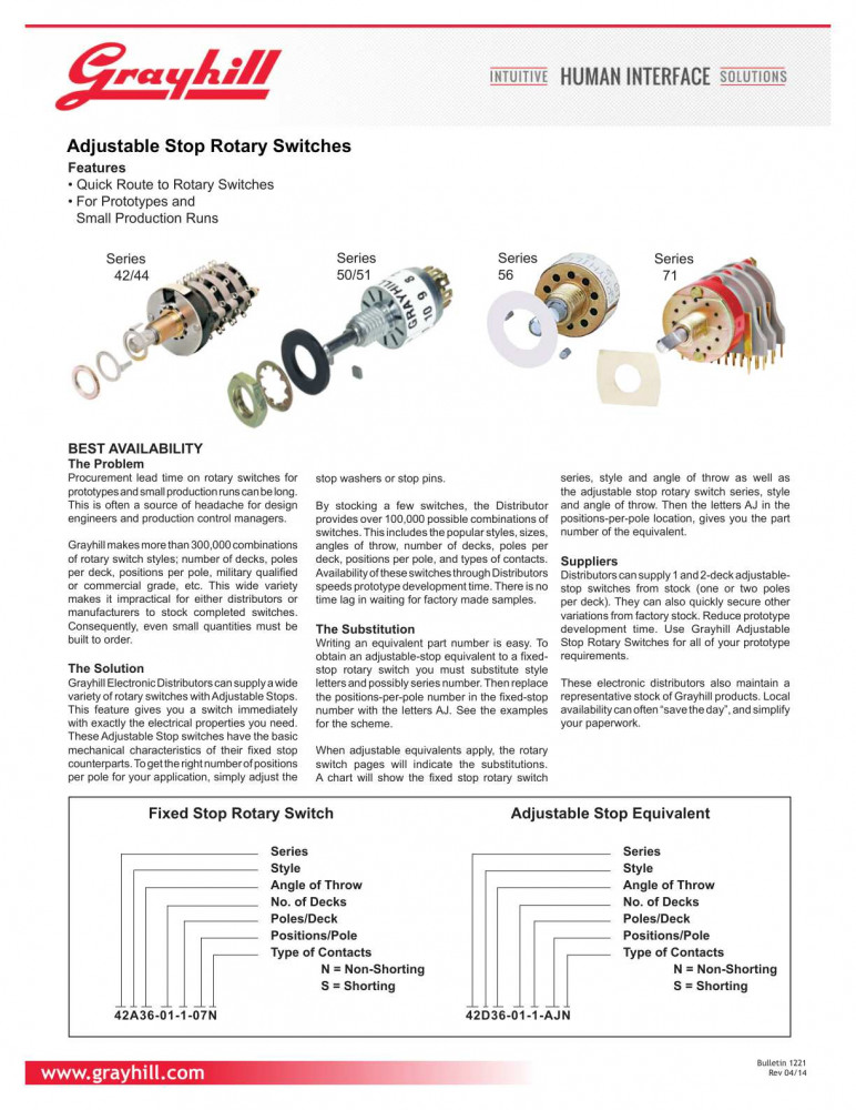 Grayhill Series 56 technical document page 5