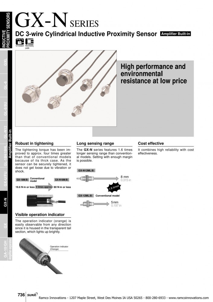 GX-N18MLB technical document page 1