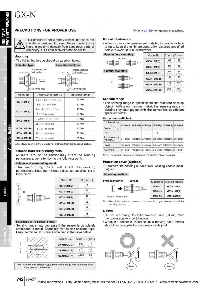 GX-N18MLB technical document page 7