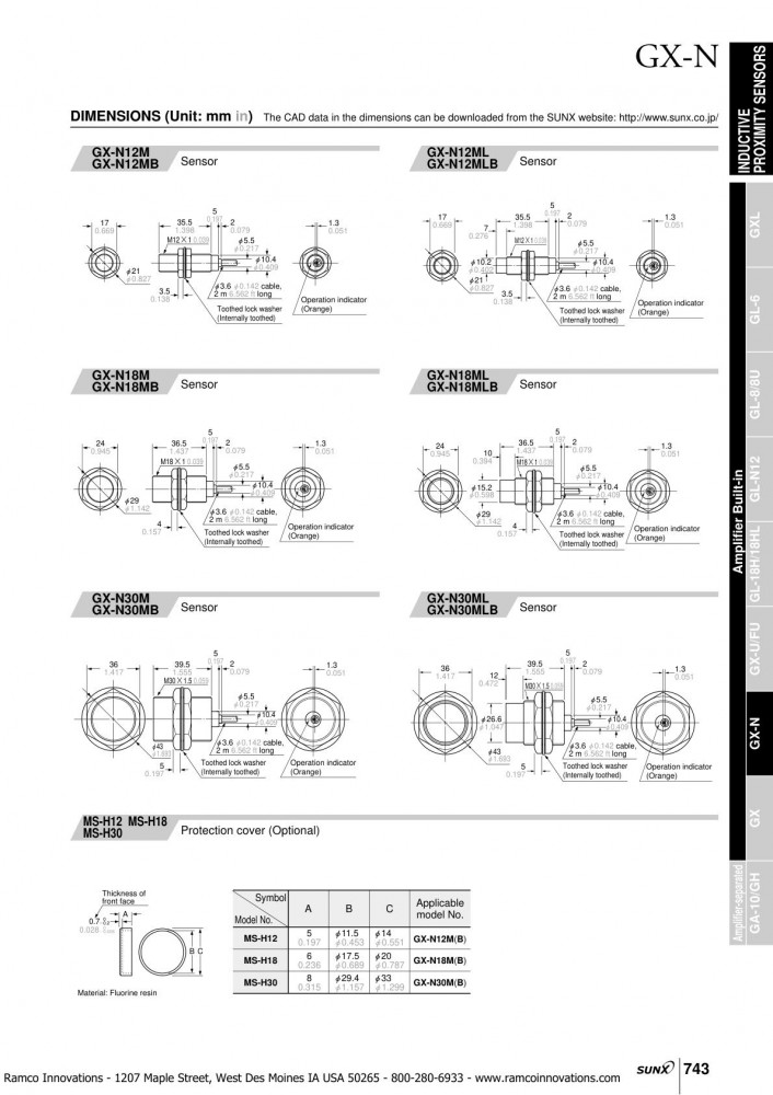GX-N18MLB technical document page 8