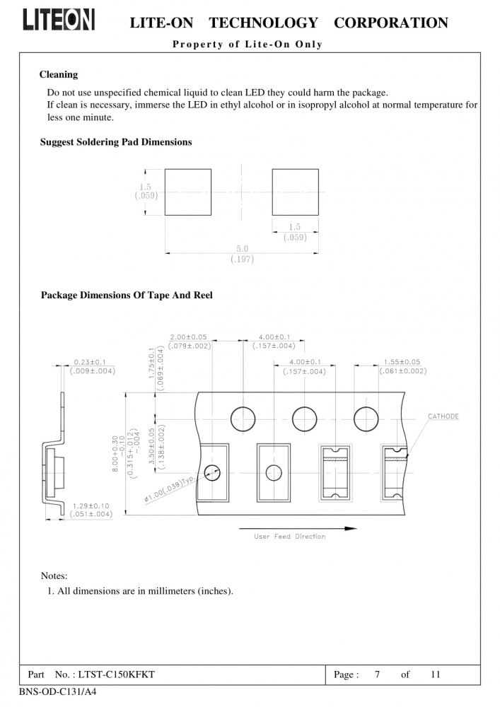 LTST-C150KFKT datasheet page 8