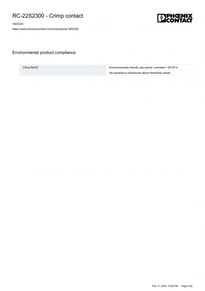Phoenix Contact 1603330 technical document page 5