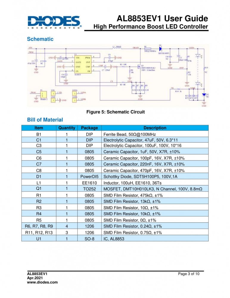 AL8853EV1 document page 3