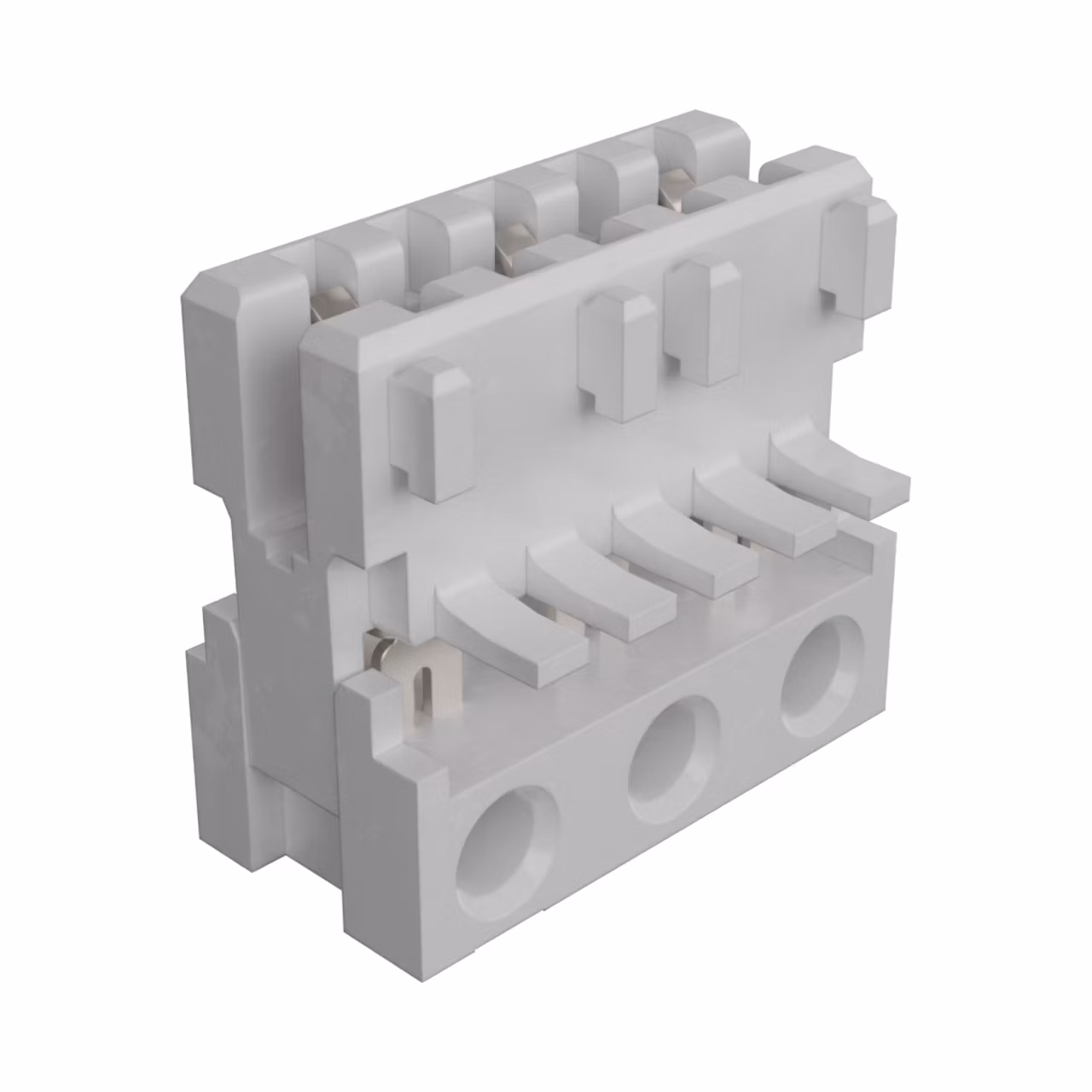 5.00mm R-Power RAST Female Connector, 6.0A, Tin (Sn) Plated, 3 Circuits, UL94-V0, Code Key B & E Removed, Open End Walls for sale