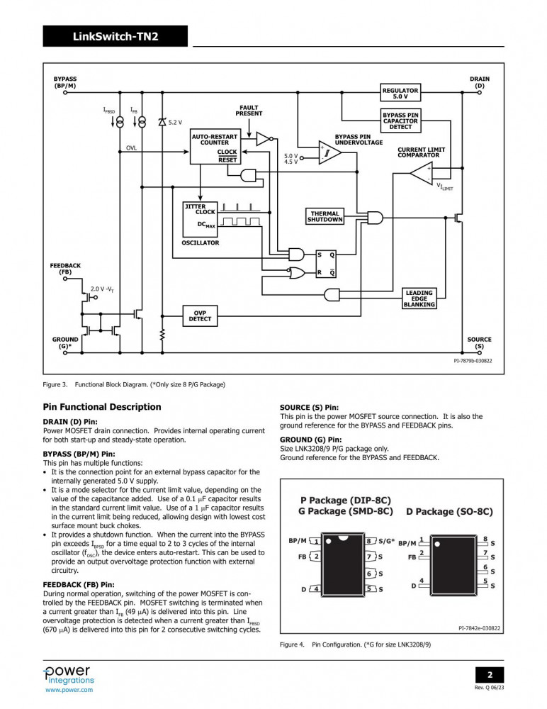 LNK3207P technical document page 2