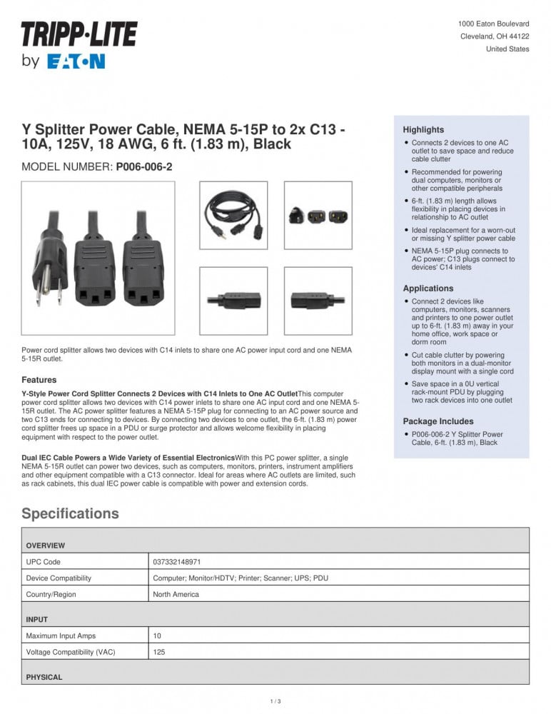 P006-006-2 technical document page 1