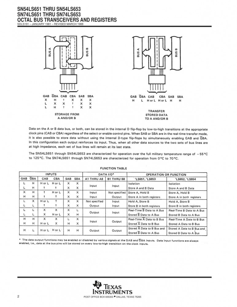 74LS652NS technical document page 3