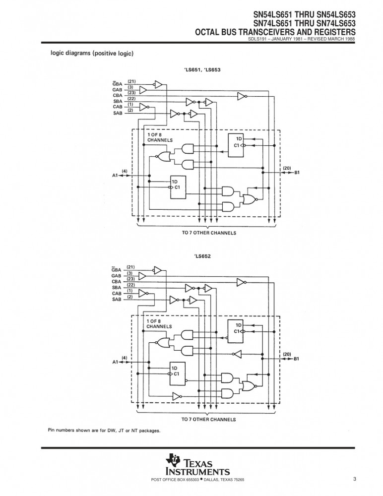 74LS652NS technical document page 4