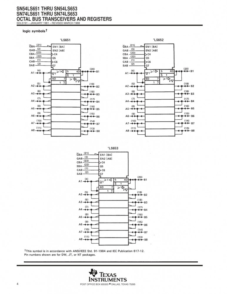 74LS652NS technical document page 5