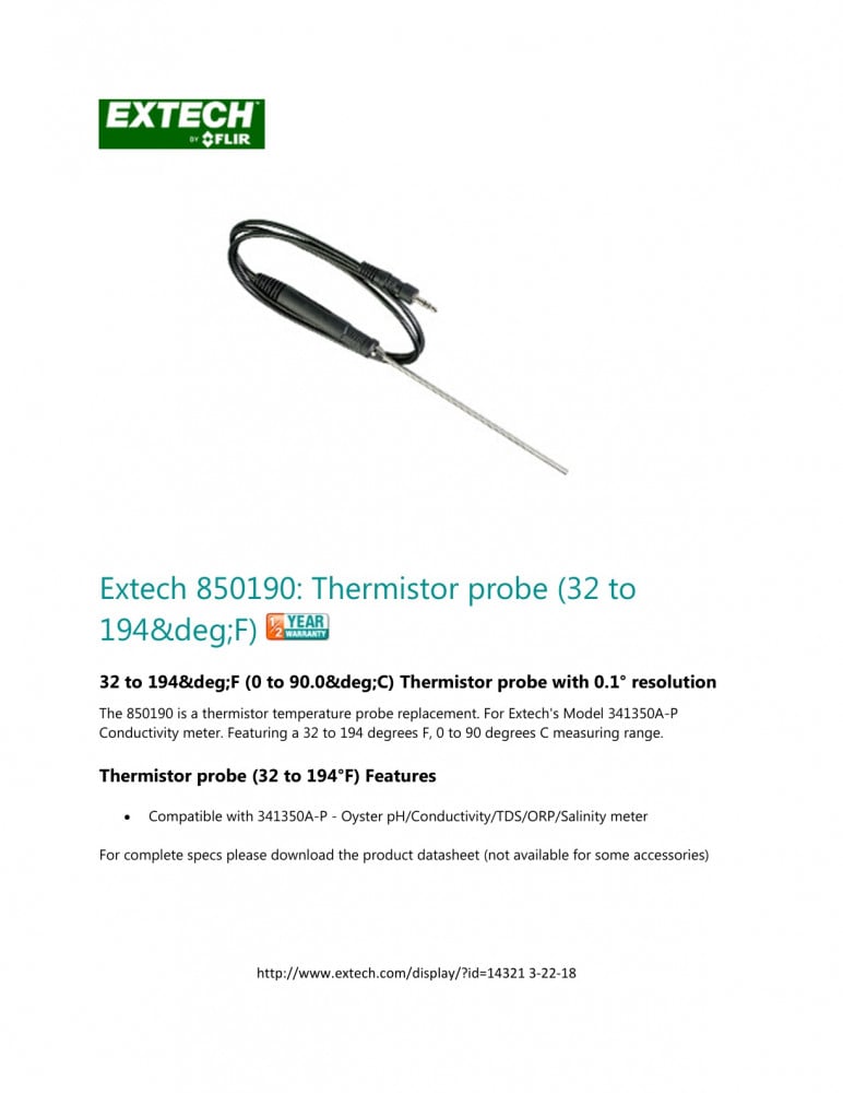 850190 product documentation page