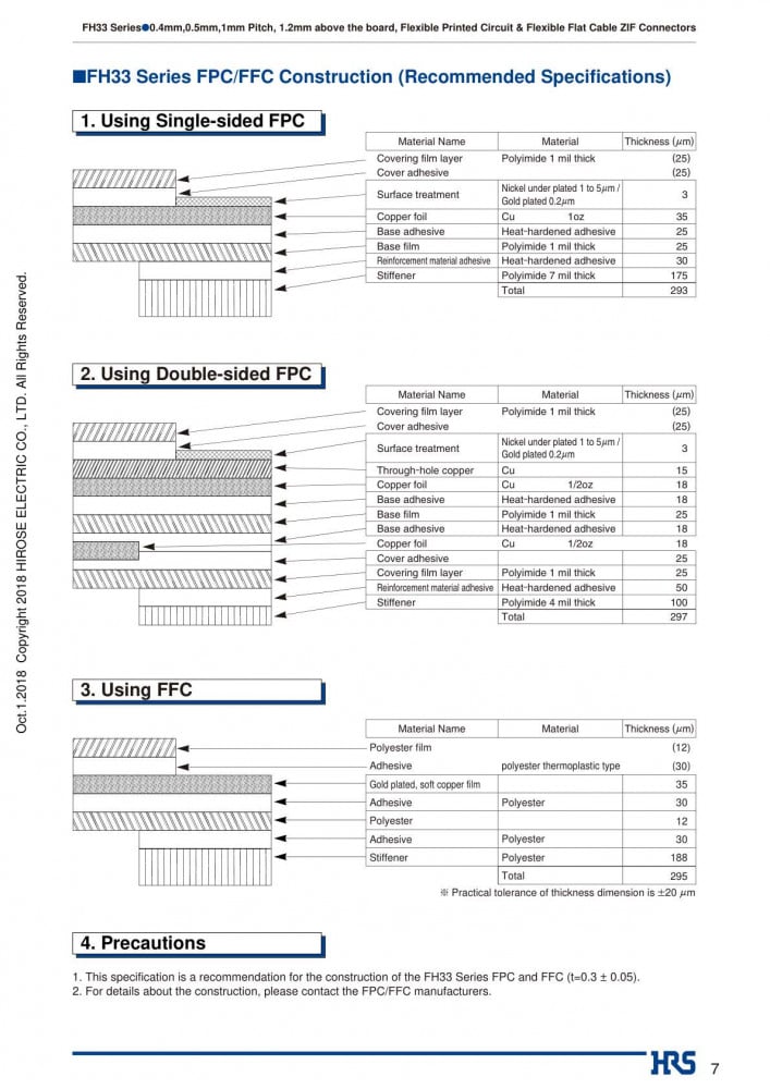 HRS FH33 series document page 7