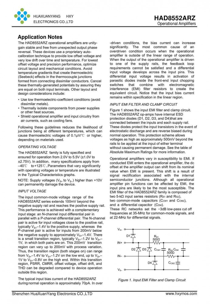 HAD8552ARZ-REEL7 datasheet page 7