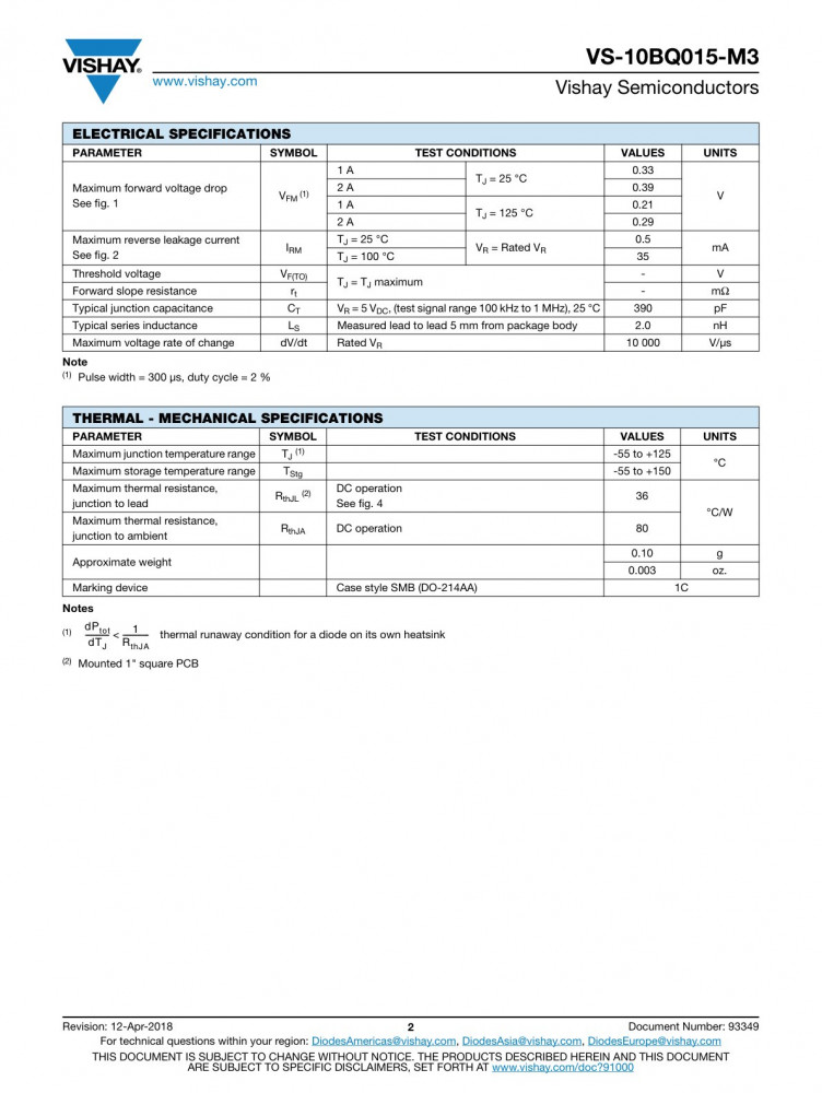 VS-10BQ015-M3 product document image, page 2