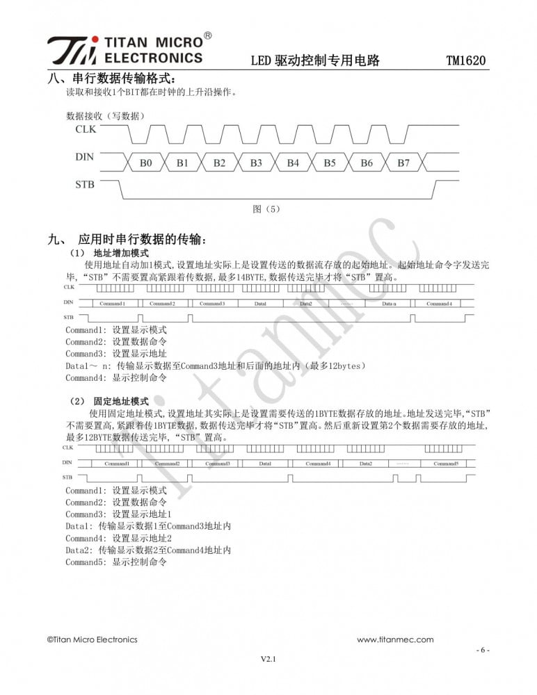 TM1620 datasheet page 6