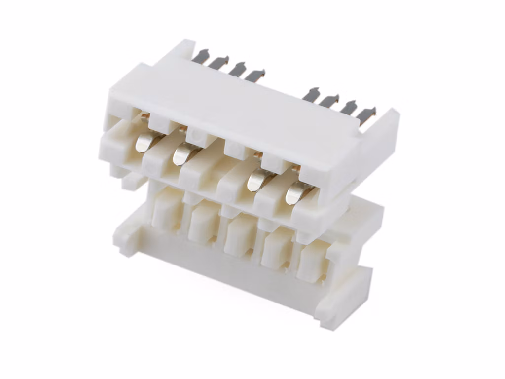 Appli-Mate RAST 2.5 IDT Housing, 2.50mm Pitch, Female, 5 Circuits, Beaded Terminal, Position Keys A & F Removed, Slotted Endwalls, Polarizing Rib Between Circuits 4 & 5
