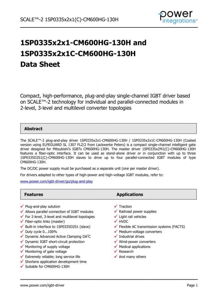1SP0335V2M1-CM600HG-130H datasheet page 1