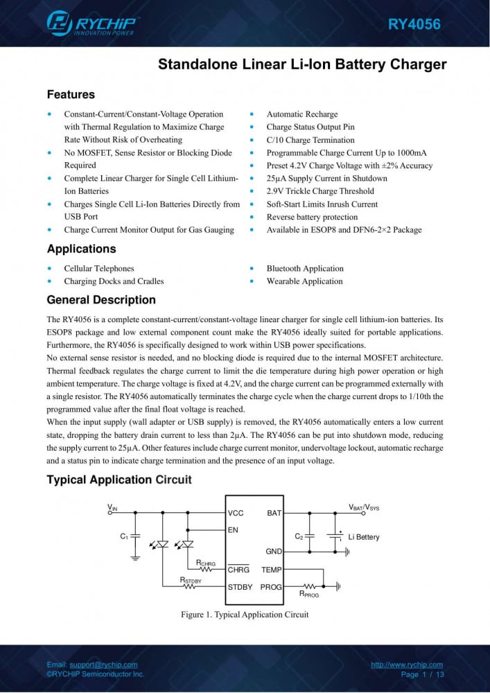 RY4056AP8 datasheet page 1