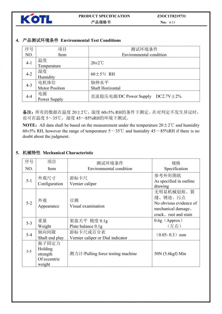 Z3OC1T8219731 specification page 4