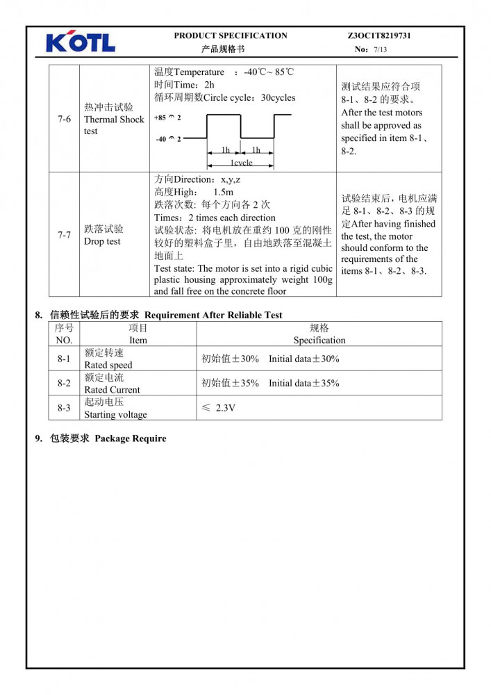Z3OC1T8219731 specification page 7