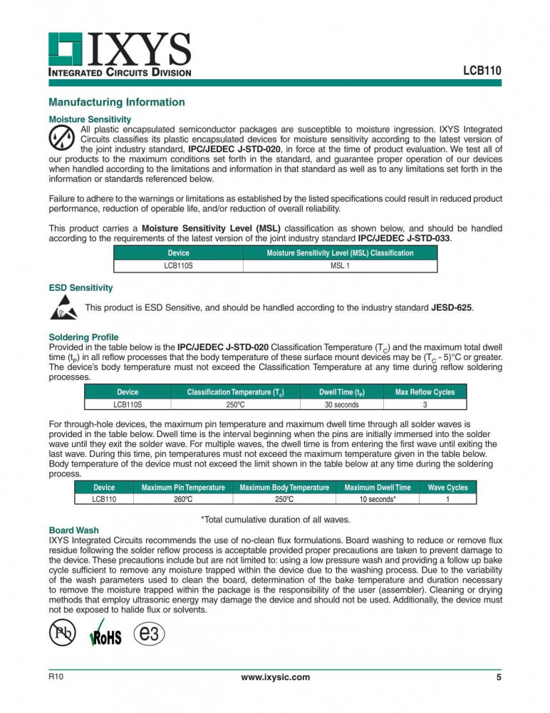 LCB110S datasheet page 5