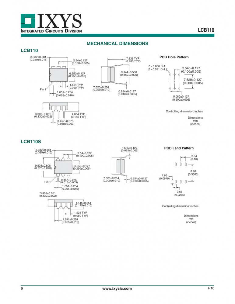 LCB110S datasheet page 6