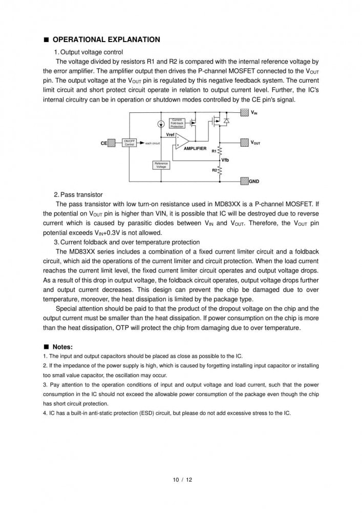 MD7601 datasheet page 10