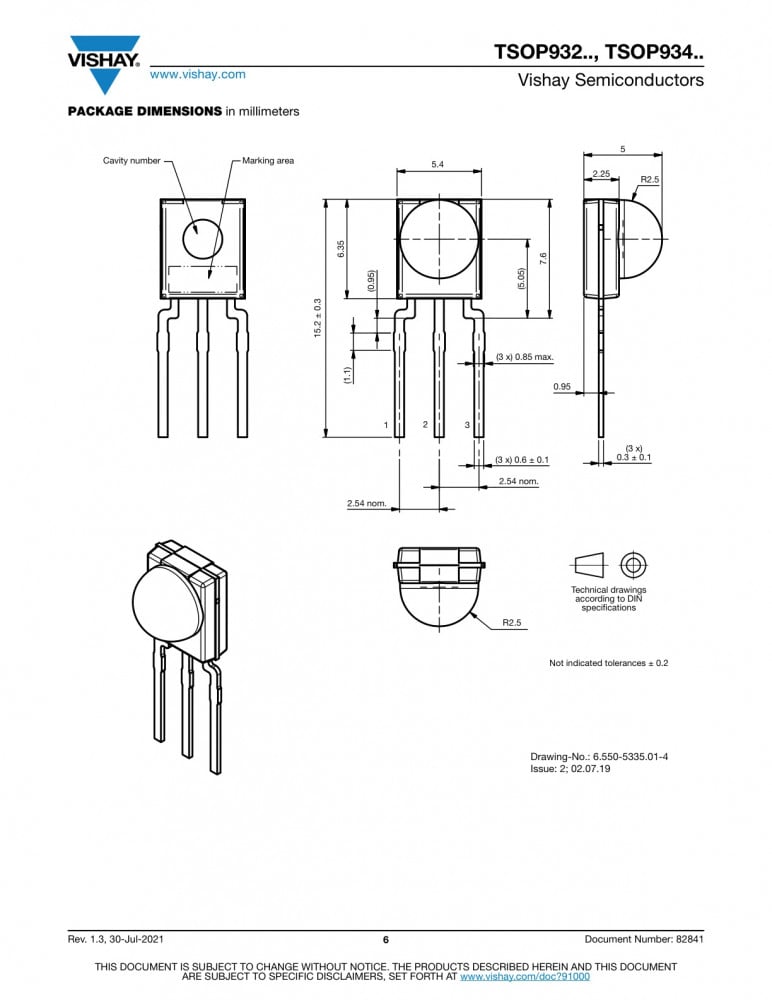 TSOP93456 datasheet page 6